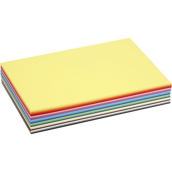 Set 300 coli A4 carton colorat, 180 g/m2 - Casa Retro