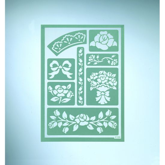 Sablon self-adhesive - Roses - Casa Retro